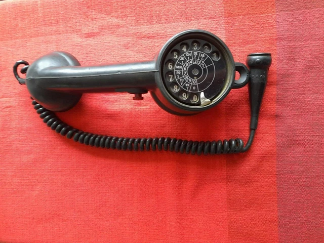 VINTAGE RUBBER ROTARY Dial Engineer Linesman Exchange Test Telephone ...