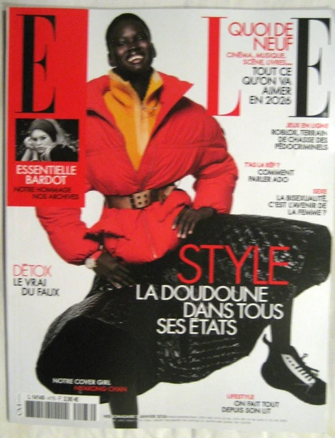 ELLE N°4176 - Année 2026 avec BRIGITTE BARDOT , BAMBY , MARCEAU , LA ...