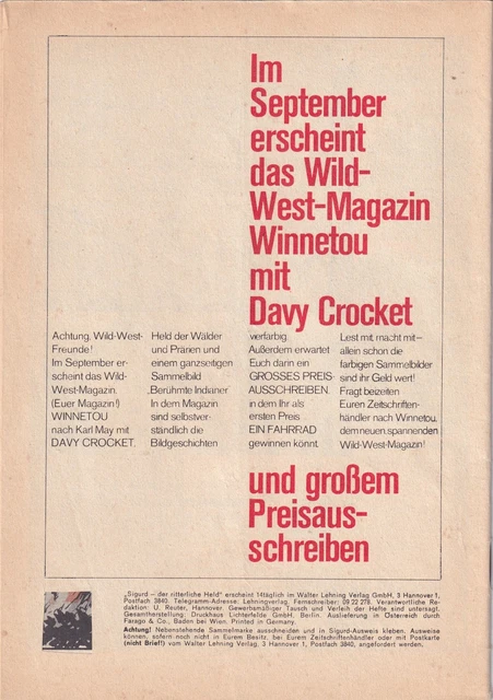 SIGURD GROSSBAND 160 Wäscher original Lehning Verlag EUR 5,00 - PicClick DE