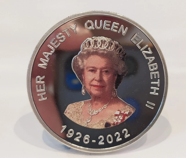 QUEEN ELIZABETH II Silver Coin Prince Harry Spare Royal Family ...
