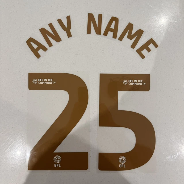 BIRMINGHAM CITY | EFL Sky Bet Championship 2025/26 Shirt Name & Number ...