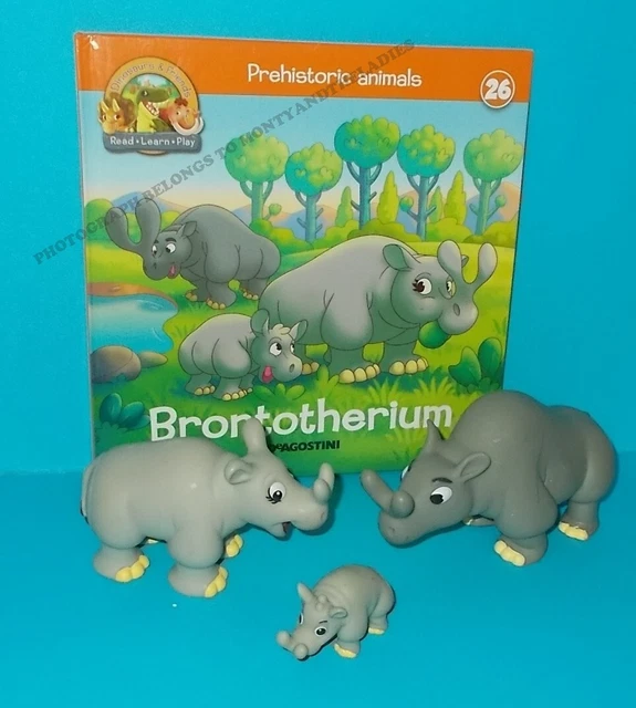 PREHISTORIC ANIMALS DEAGOSTINI Dinosaur & Friends Brontotherium 26 Book ...