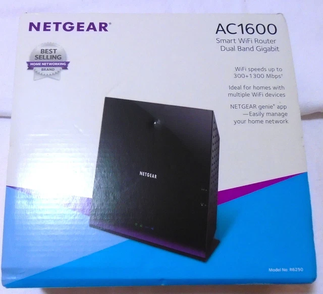 NETGEAR AC1600 SMART WiFi Router Dual Band Gigabit R6250-200NAS -- BEST ...