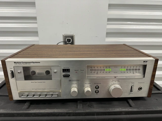 MCS MODULAR COMPONENT Systems 3338 Stereo Cassette Deck $33.25 - PicClick