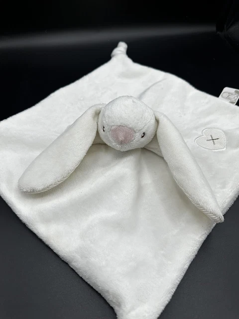 CHAD VALLEY BABY White Cream Rabbit Bunny Soft Toy Comforter Plush ...