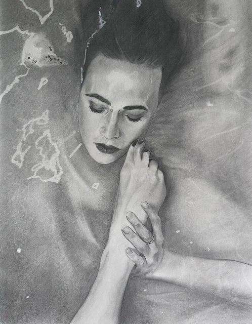 ORIGINAL PENCIL DRAWING, Contortionist In Bath £83.92 - PicClick UK