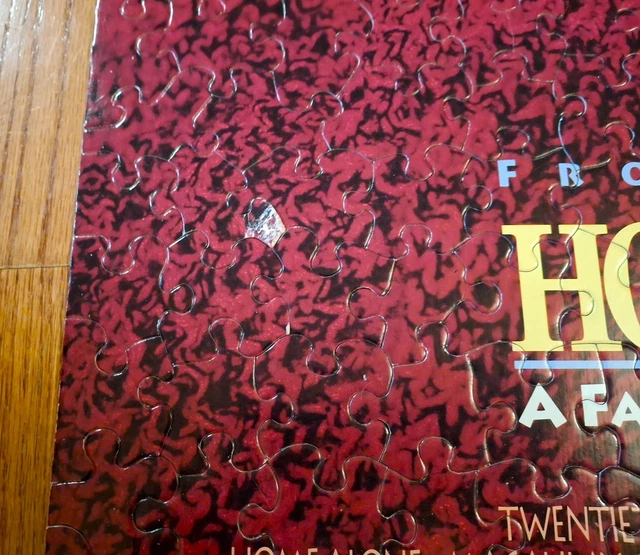 HOME ALONE MOVIE Poster Puzzle Jigsaw 1991 COMPLETE Milton Bradley ...