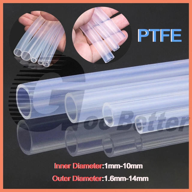 PTFE-SCHLAUCH PFA FEP F46 Transparent PTFE-Schlauch Tetrafluorethylen ID Ø1-10mm EUR 3,68 ...