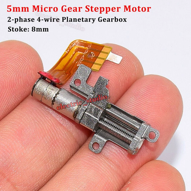 MICRO 5MM TINY Planetary Gearbox Gear Stepper Motor Lead Linear Screw ...