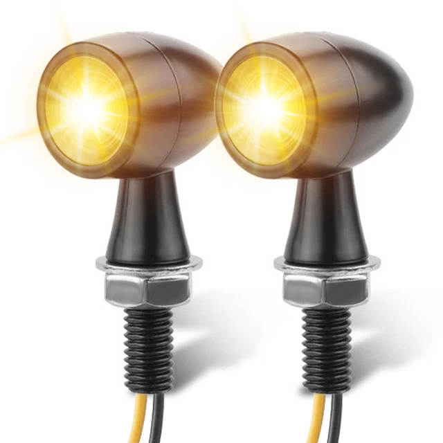 1 PAIR 12V Universal Motorcycle LED Bullet Mini Turn Signals Lights $17 ...