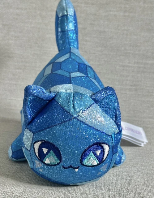 Aphmau Meemeows Sapphire Blue Cat Soft Plush Toy 6 Sparkly Kitten 13