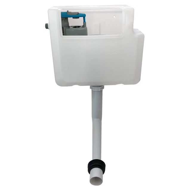 CONCEALED TOILET CISTERN Dual Flush WC Hidden Unit Wall Hung Chrome ...