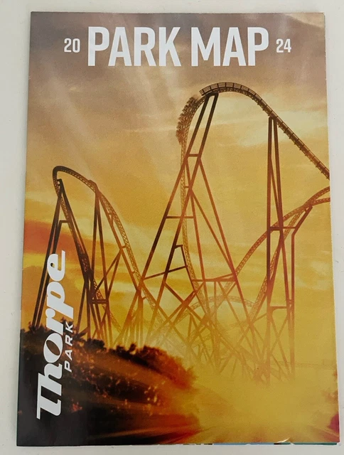 THORPE PARK 2024 Park Map Hyperia £1.25 - PicClick UK
