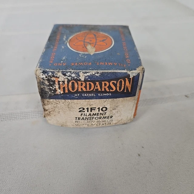 VINTAGE NIB NOS Thordarson Filament Transformer Model T-21F10 117volt ...