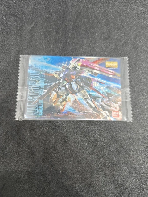 GUNPLA PAQUETE TARJETA de arte oblea Aile Strike Gundam No.121 japonés ...