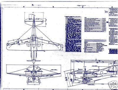 P-40 CURTISS WARHAWK Tomahawk Kittyhawk Blueprint Plans period WW2 DVD ...
