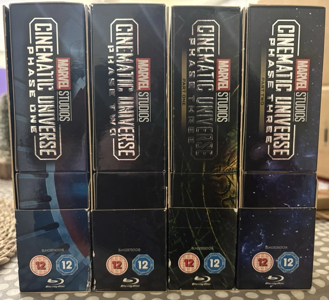 MARVEL CINEMATIC UNIVERSE Blu-ray Collection Phase 1-3 Inc All Four Box ...