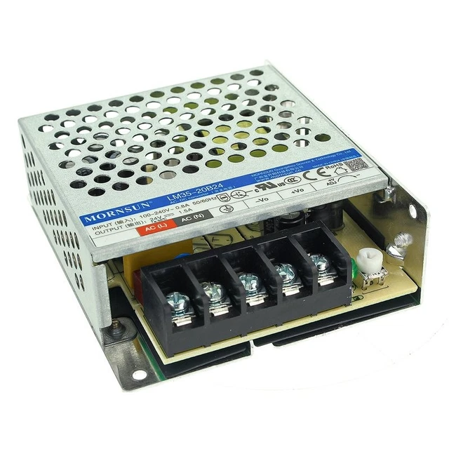 ALIMENTATORE TRASFORMATORE 24V 35W 1,5A Per Striscia Led 24V Mornsun ...