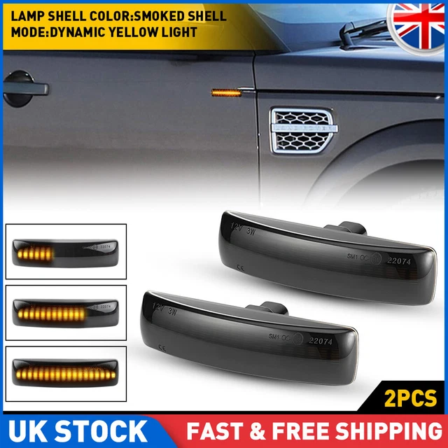 DYNAMIC LED SIDE Marker Repeater Light For Land Rover Range Rover Sport ...
