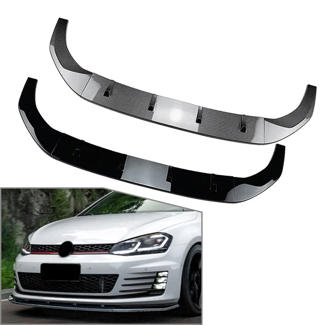 FRONT BUMPER SPLITTER Spoiler Lip For Volkswagen Golf MK7 GTI R R Line ...
