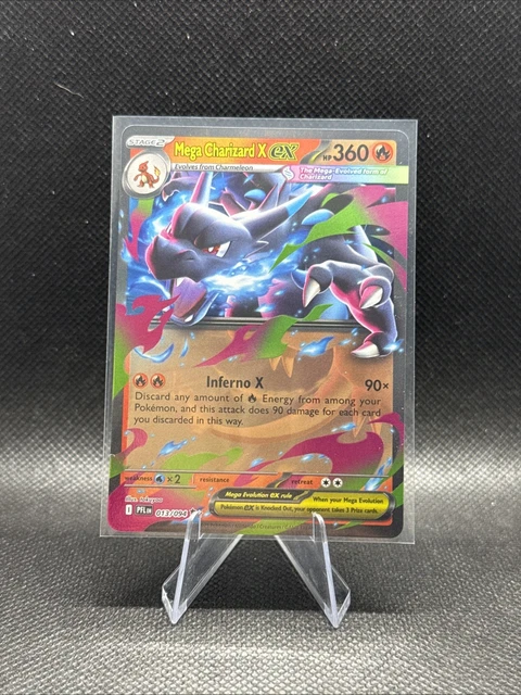 MEGA CHARIZARD X ex 013/094 Me02: Phantasmal Flames Holo $9.08 ...