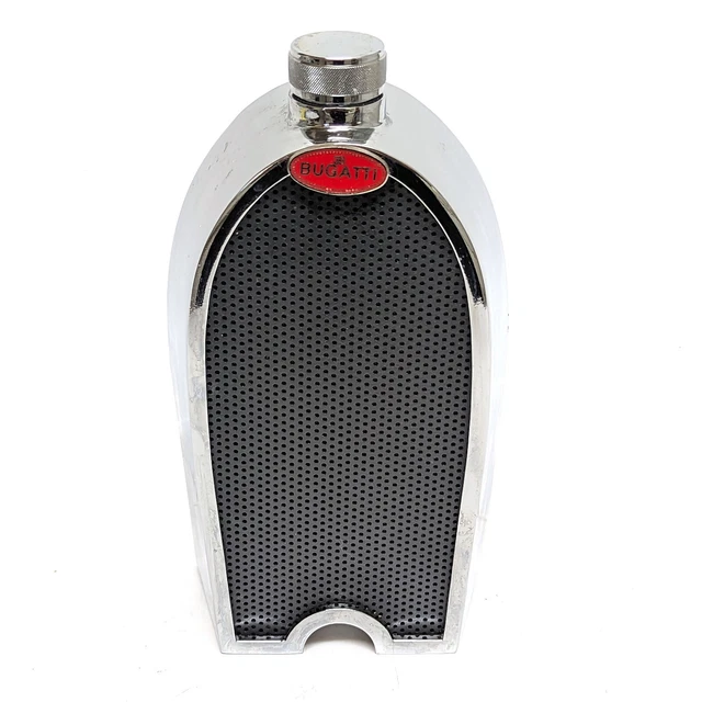 BUGATTI RADIATOR GRILL Chrome Decanter Flask Modele Depose Made In ...
