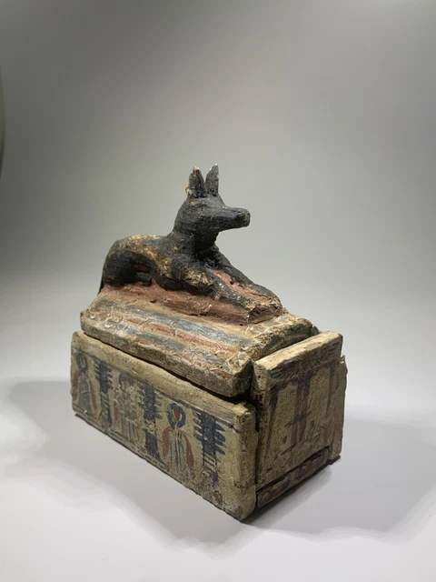 ANCIENT EGYPTIAN WOODEN Anubis offering box, Late period £709.58 ...