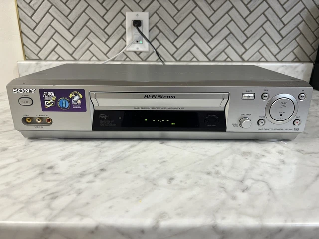 SONY VCR PLUS+ VHS Video Cassette Player Recorder Hi-Fi 4 Head SLV-N88 ...