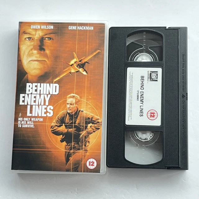 BEHIND ENEMY LINES : Owen Wilson Gene Hackman War Film VHS Video Tape ...