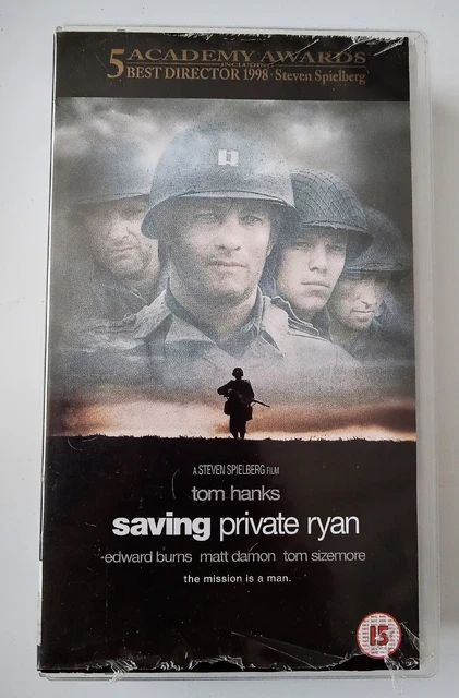 SAVING PRIVATE RYAN VHS 1998 Tom Hanks Matt Damon Ed Burns Tom Sizemore ...