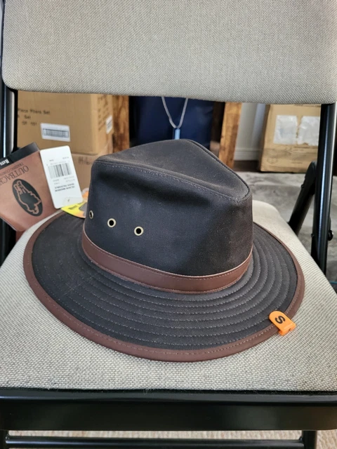 OUTBACK TRADING COMPANY Oilskin Hat 1462 Madison River SPF,Crushable ...