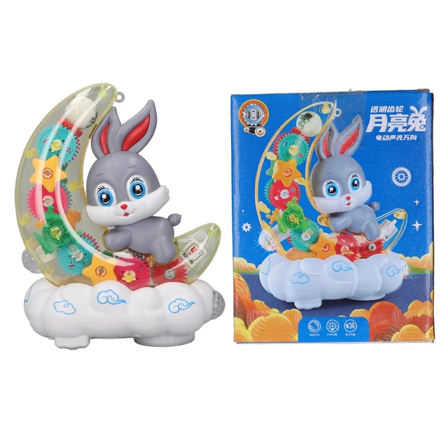 KIDS MOON ANIMAL Toy Colorful Lights Interesting Music Universal Wheel ...