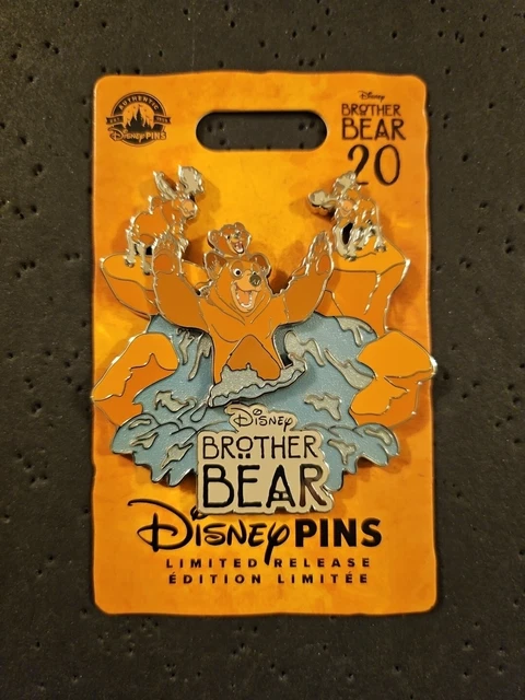 DISNEY 20TH ANNIVERSARY Brother Bear Pin Package Worn Limited Release £ ...