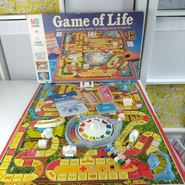 VINTAGE 80'S GAME Of Life Board Game MB Games 1984 Family Original ...