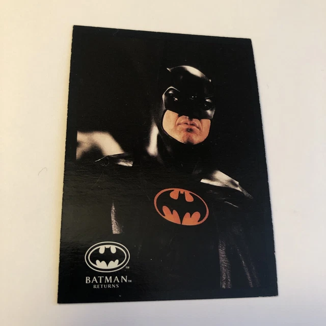 BATMAN RETURNS CHASE Card “A” (Michael Keaton) Stadium Club O-Pee-Chee ...