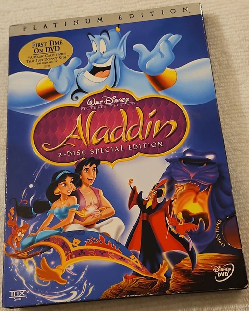 ALADDIN WALT DISNEY DVD 2 Disc Platinum Edition $23.42 - PicClick CA