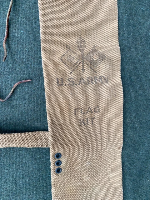 ORIGINAL GENUINE WW1 US Army Signal Corps Webbing Flag Kit Bag - 1918 ...