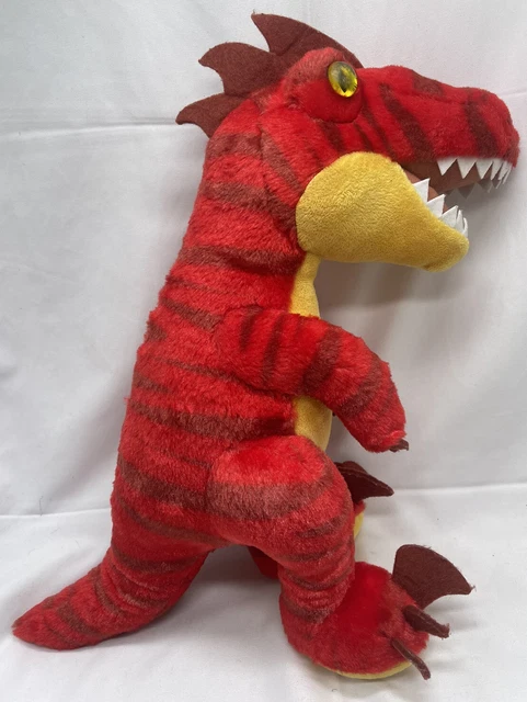 BUILD-A-BEAR BABW RED Dinosaur T Rex Velociraptor Raptor Plush Stuffed ...