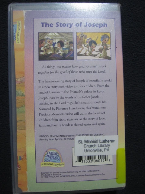 Precious Moments Story Of Joseph Vhs Vhs Tape Eur 852 Picclick Fr
