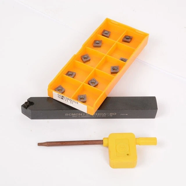 PORTE-OUTIL DE TOURNAGE de tour professionnel + 10 pièces insert en carbure CCM EUR 26,56 ...