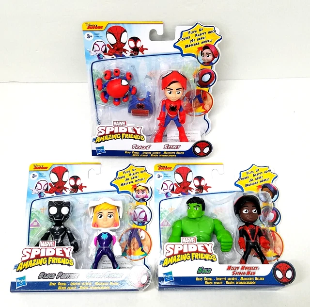 MARVEL MASK FLIP Spidey and His Amazing Friends Hero Action Figure 2 ...
