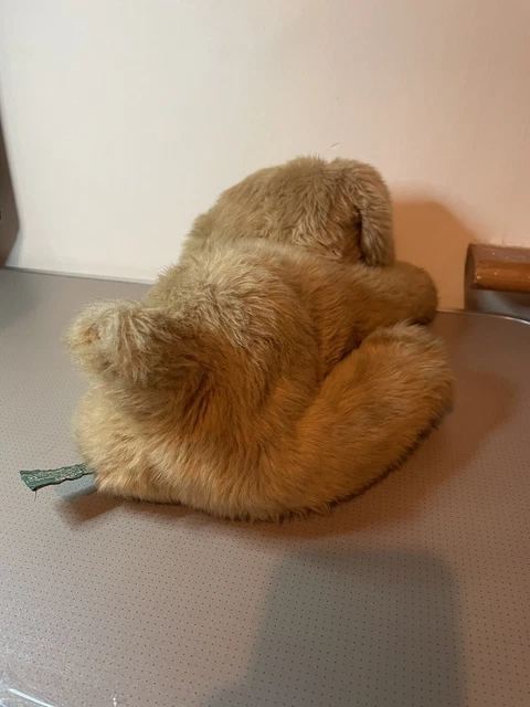 RUSS BERRIE AND co Woozer dog lying down golden tan dog £9.99 - PicClick UK