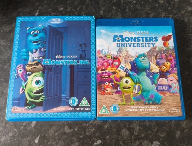 MONSTERS INC & Monsters University Blu-ray Bundle - Like New Condition ...