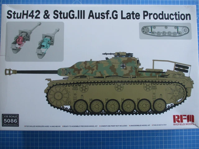 RFM RYEFIELD MODEL 1/35 5086 StuH 42 & StuG. III Ausf.G Late Production ...