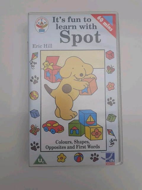 VINTAGE SPOT VHS Video Tape It's Fun To Learn With Spot the Dog Eric ...