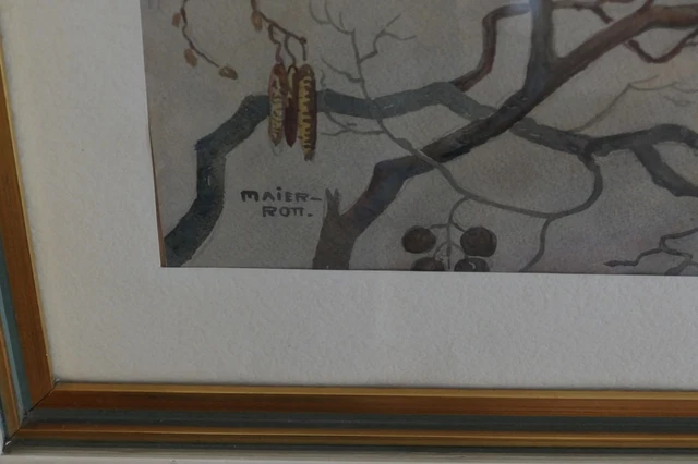 ORIGINAL AQUARELL SIGNIERT Maier-Rott. Motiv Stieglitz EUR 49,00 ...