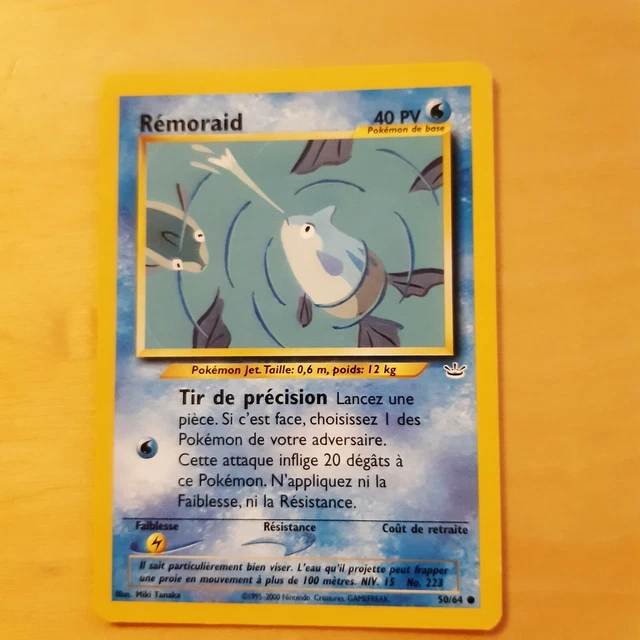 CARTE POKÉMON - Neo revelation - Rémoraid EUR 3,00 - PicClick FR
