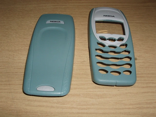 GENUINE ORIGINAL NOKIA 3410 Front Back Fascia Cover Housing Turquoise ...