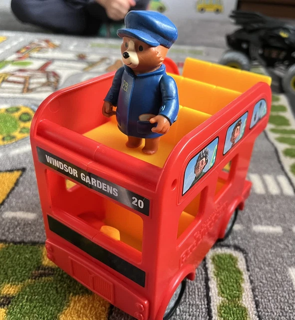 PADDINGTON BEAR DOUBLE Decker Red London Play Bus Playset With Toy ...
