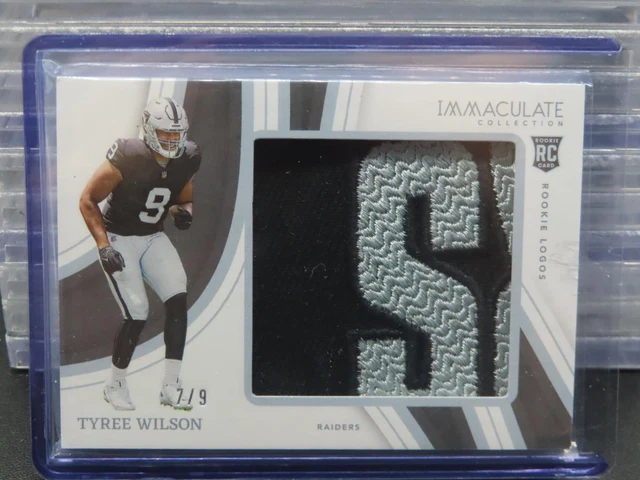 2023 IMMACULÉE TYREE Wilson Rookie Logos Patch RC #7/9 Raiders EUR 15 ...